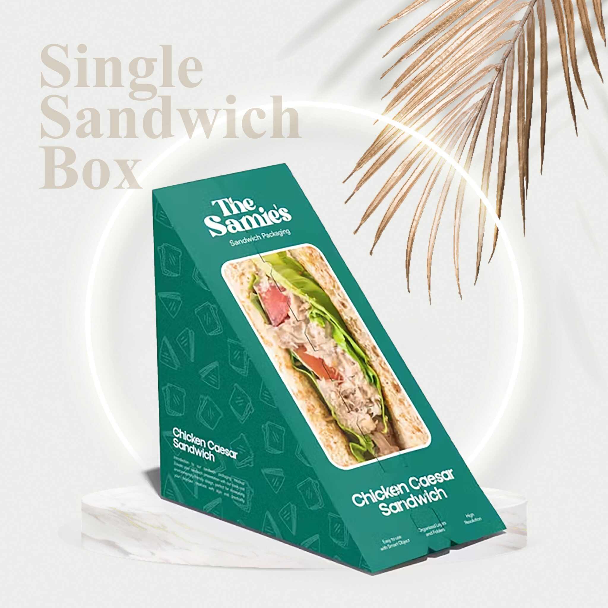 Single Sandwich Box - khaanapackaging.com
