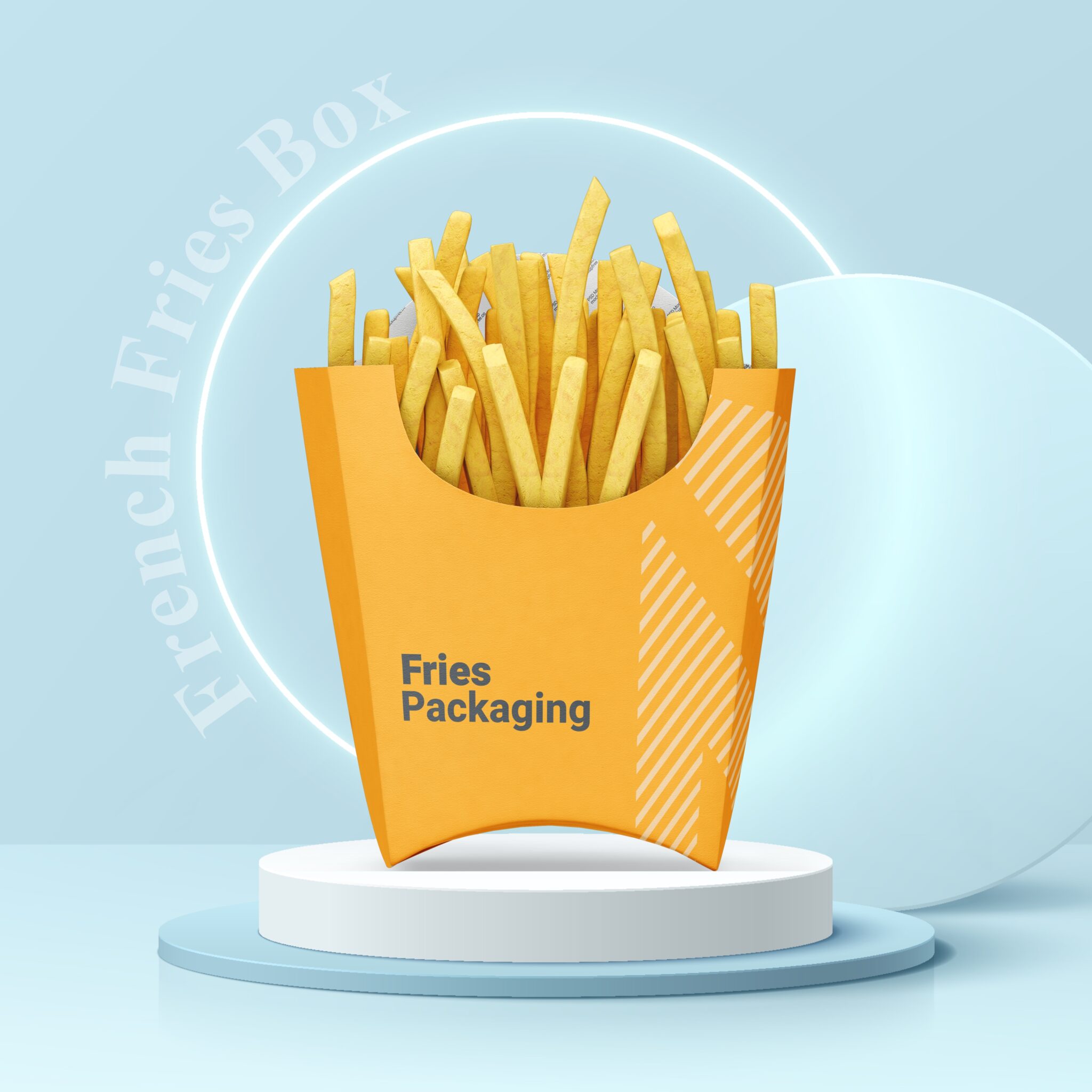 French Fries Box - khaanapackaging.com