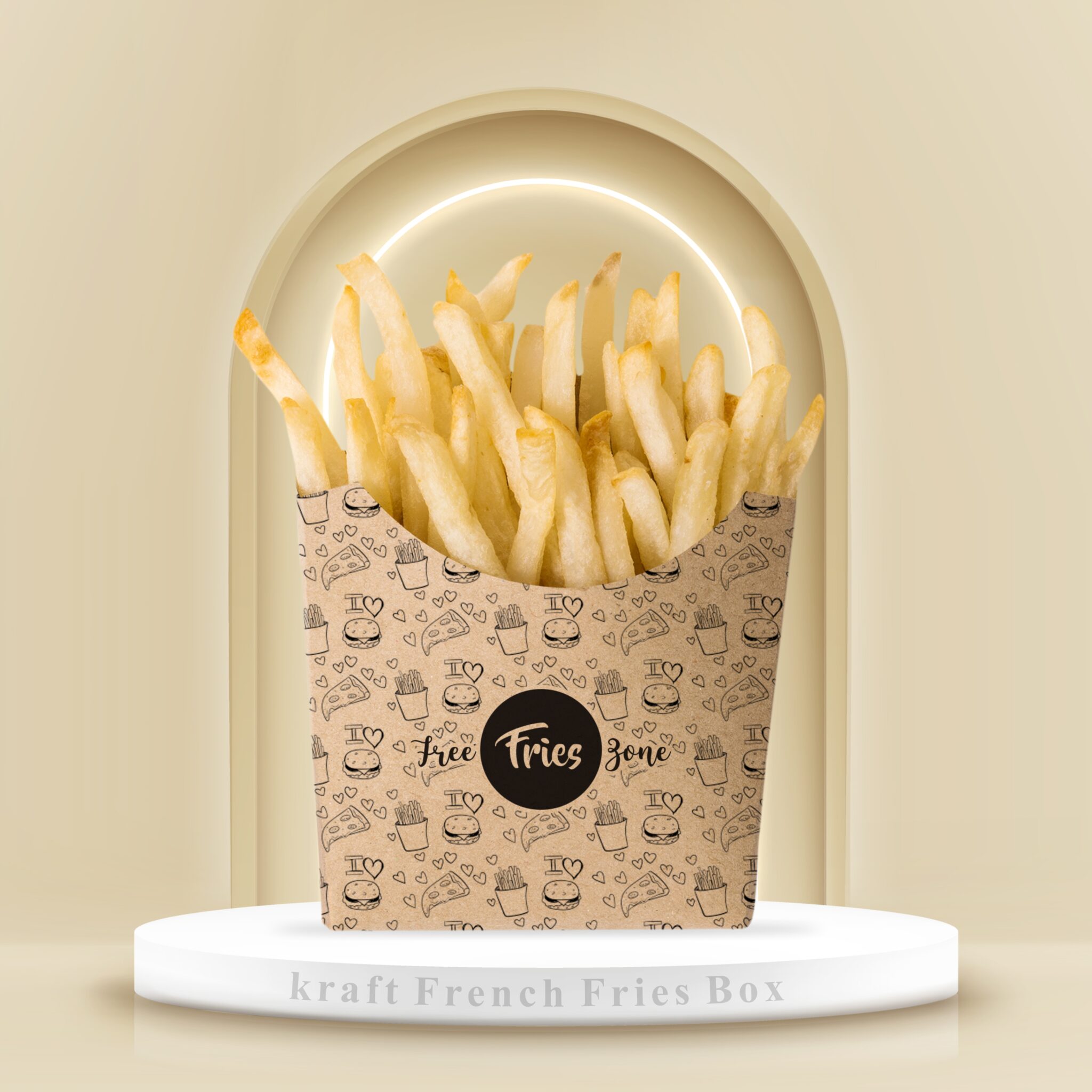 French Fries Box - khaanapackaging.com