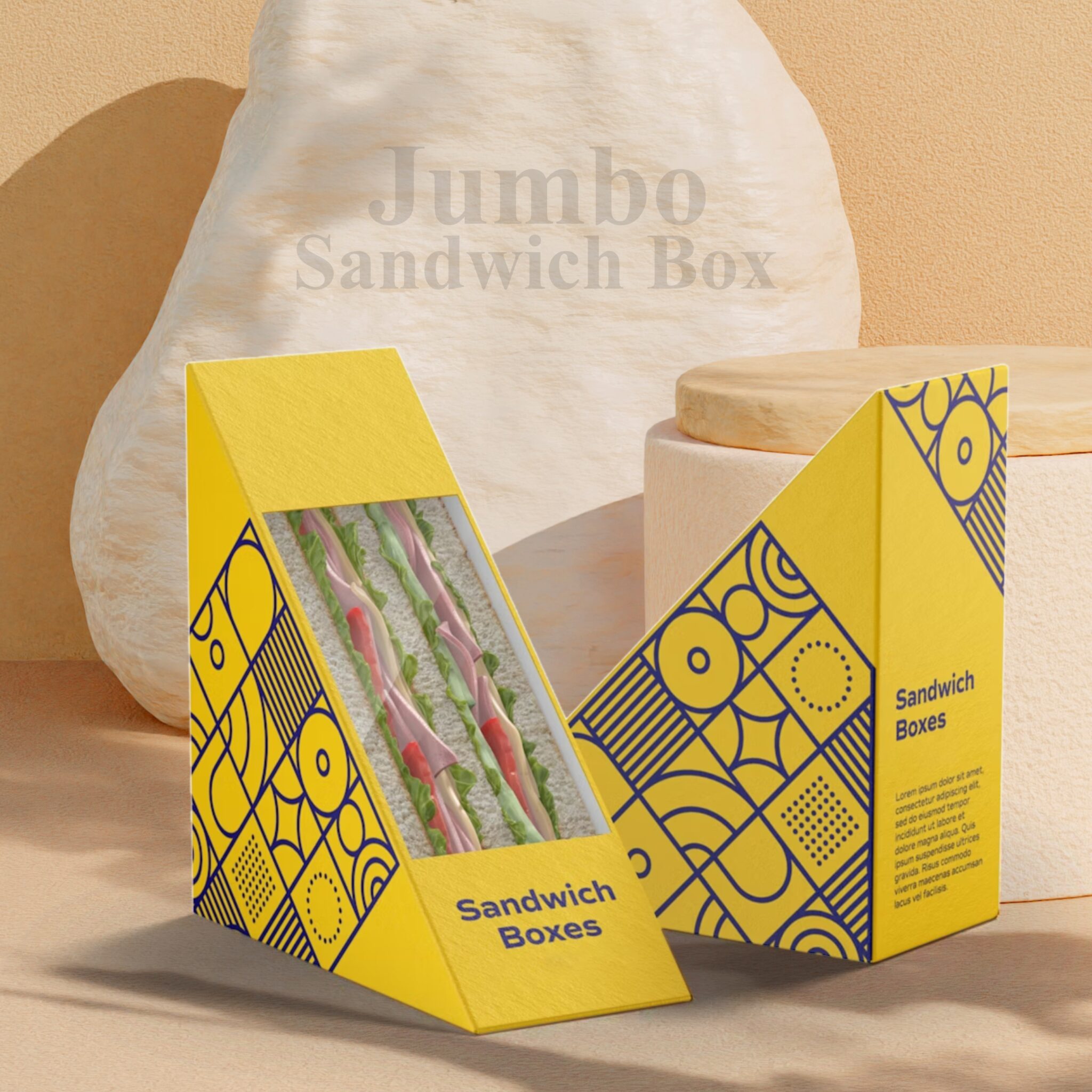 Single Sandwich Box - khaanapackaging.com